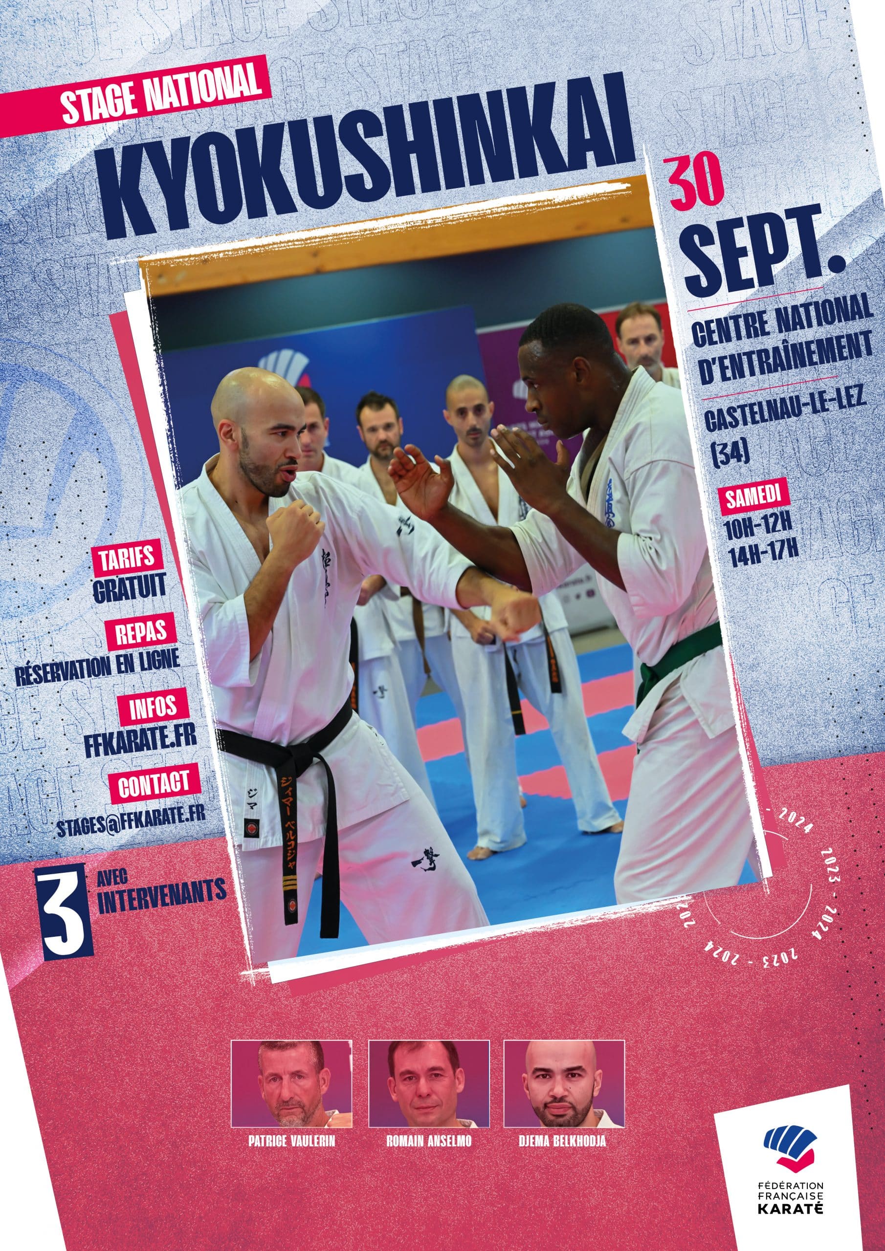 Stage national kyokushinkai – zone sud – Fédération Française de Karaté