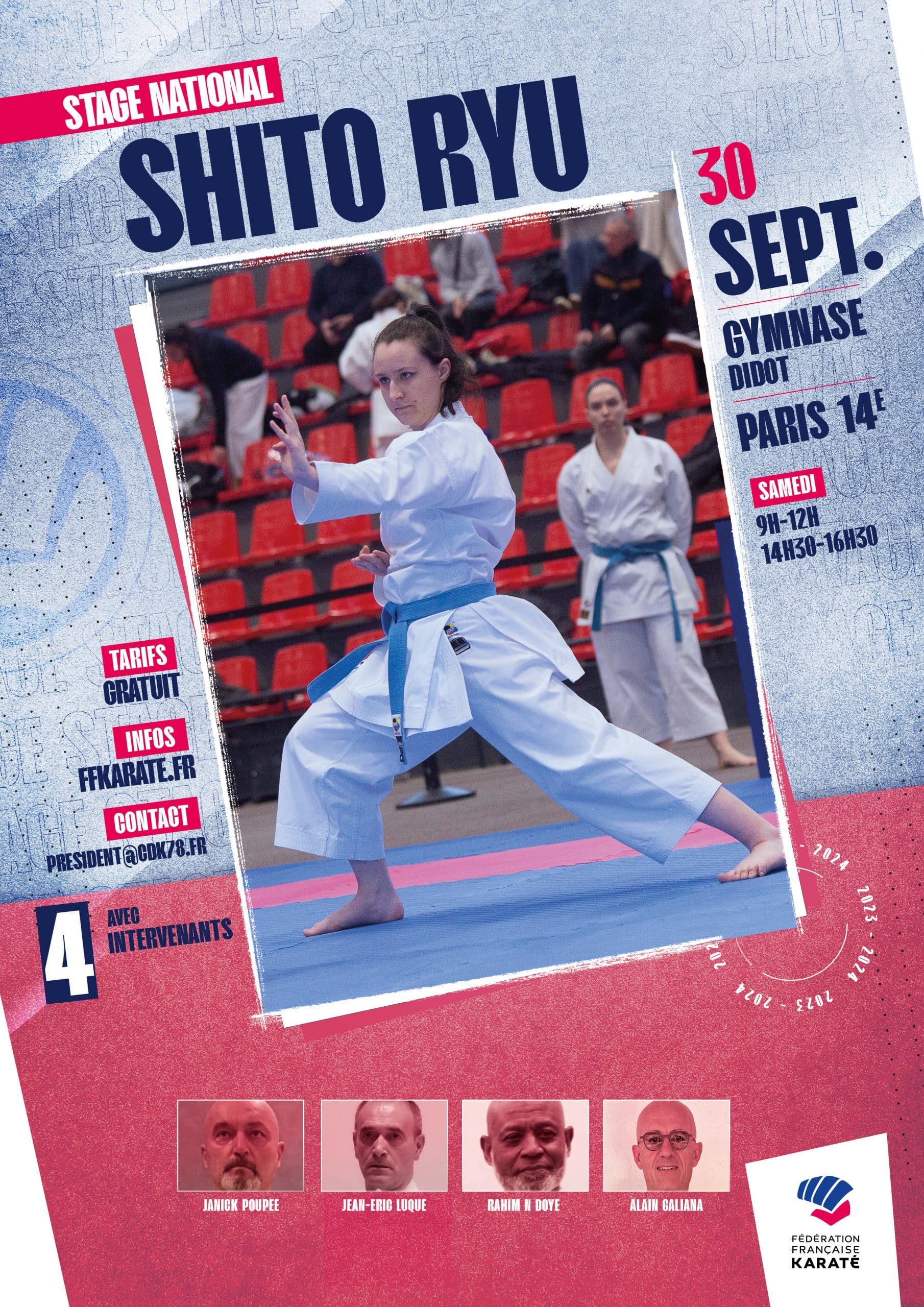 Stage des gradés shito ryu – Fédération Française de Karaté