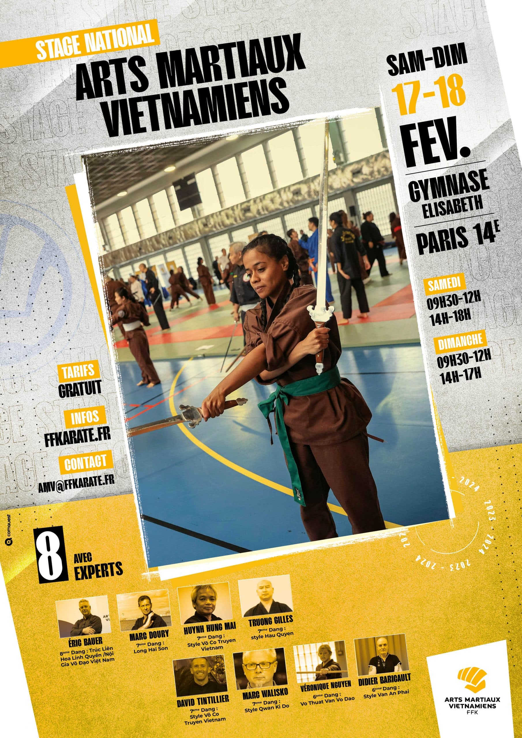 Stage national des Experts AMV – Fédération Française de Karaté